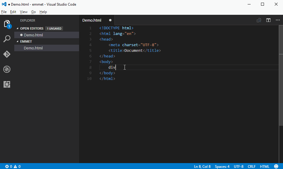 Save Time And Keystrokes With Emmet In Visual Studio Code Low Code Life